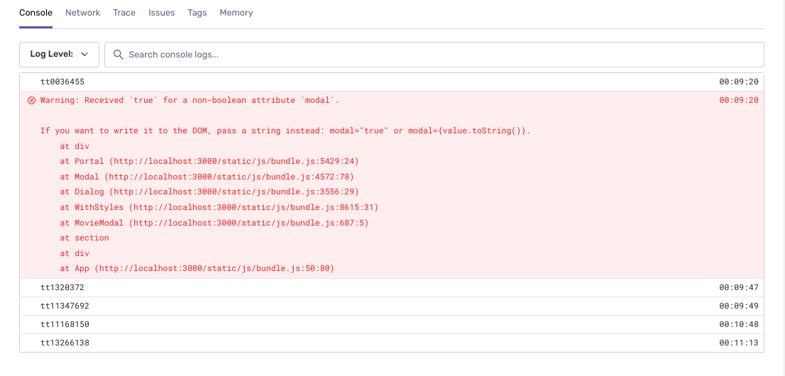 Single line console messages are not centered · Issue #35084 · getsentry/sentry · GitHub