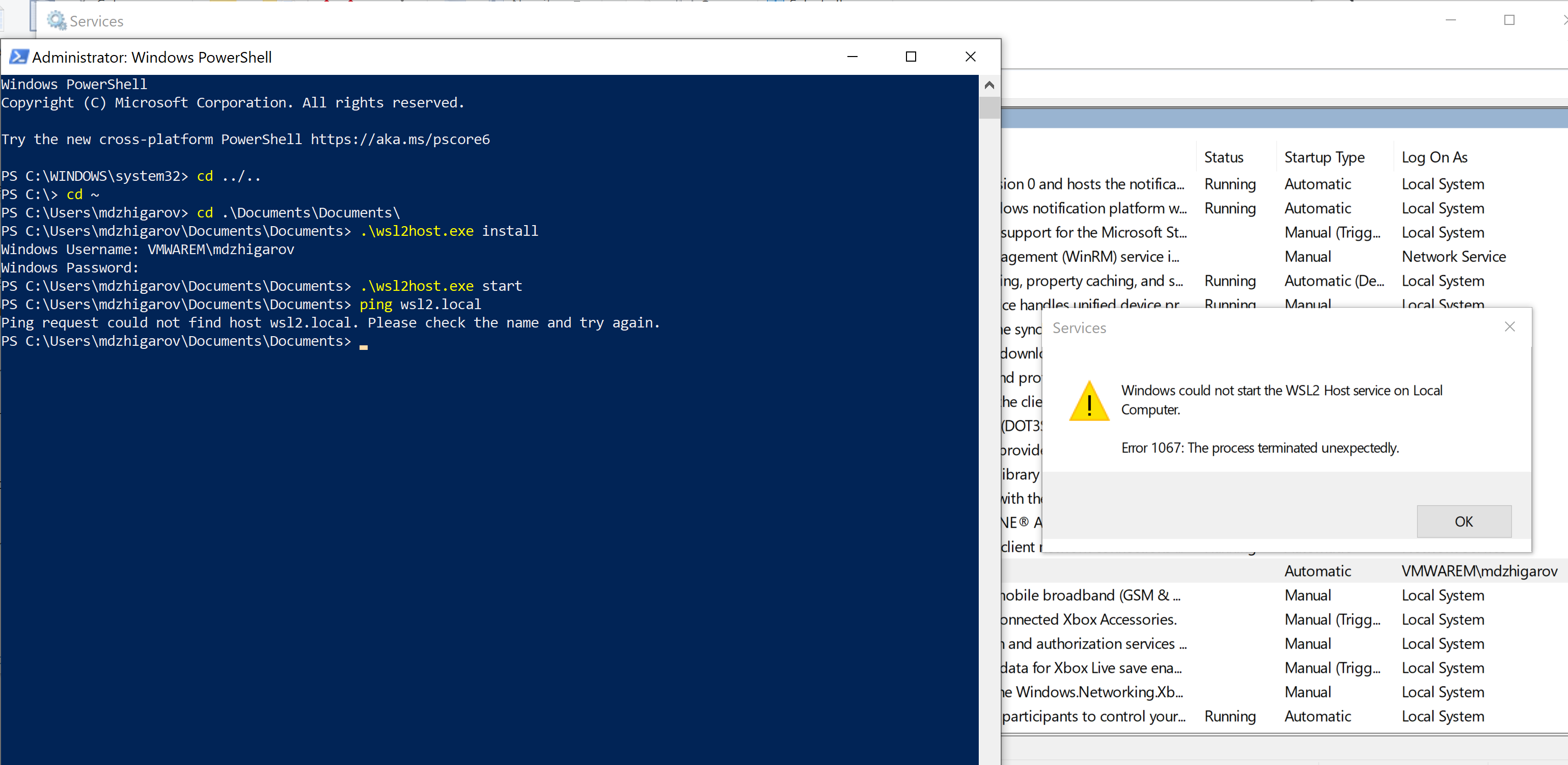Error 1067 The Process Terminated Unexpectedly During Service Start