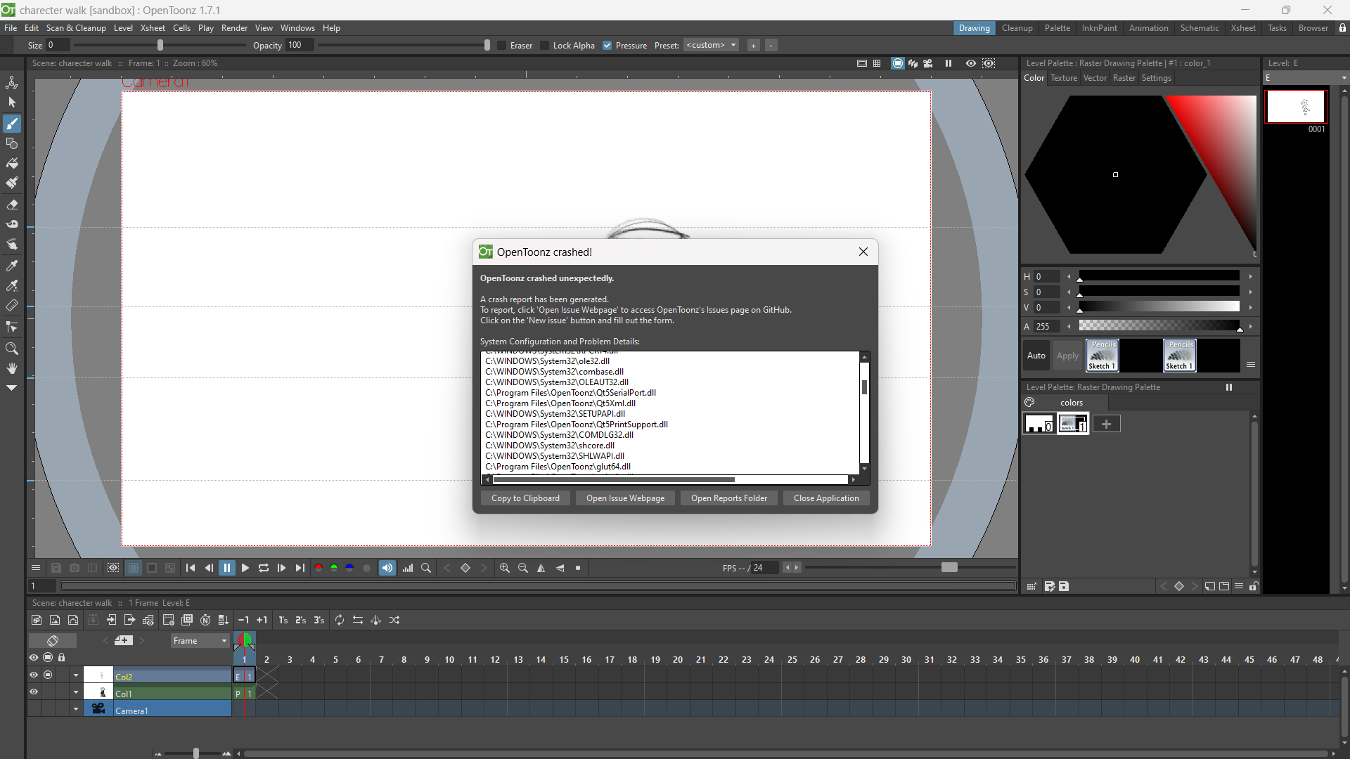 open toonz crashing · Issue #5132 · opentoonz/opentoonz · GitHub
