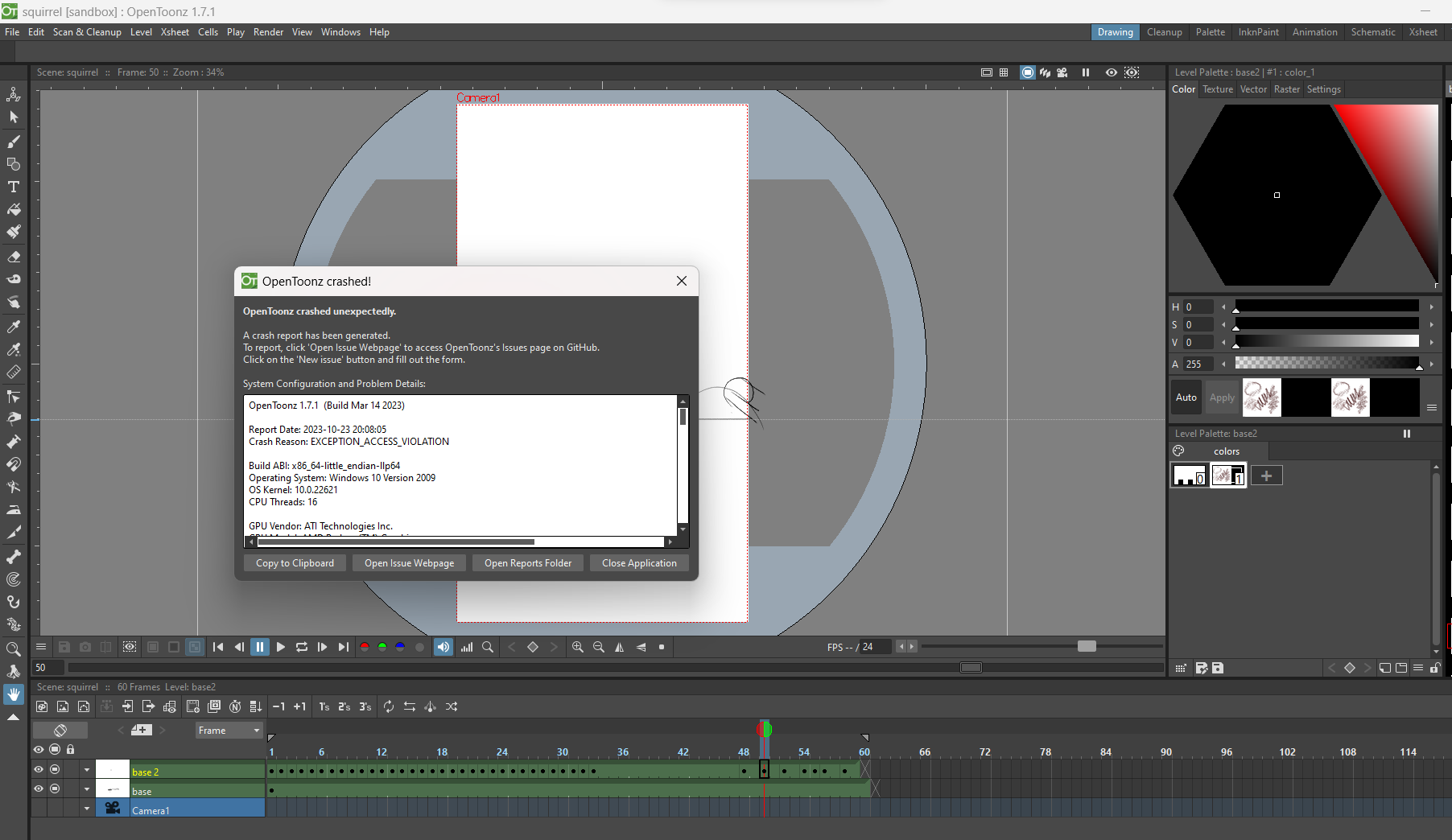 OpenToonz crashed · Issue #5142 · opentoonz/opentoonz · GitHub