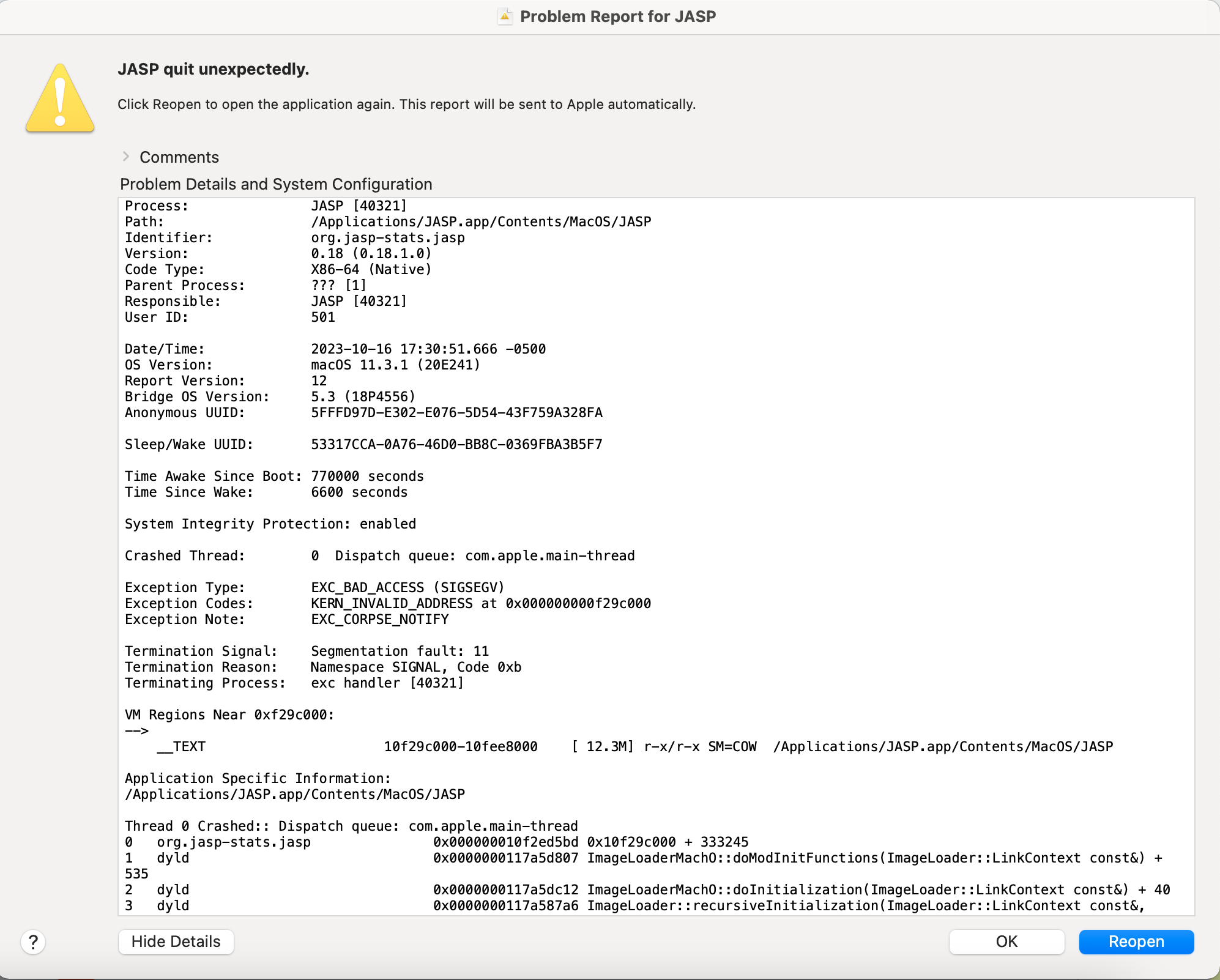 [Bug]: Cannot download on Mac · Issue #2345 · jasp-stats/jasp-issues · GitHub