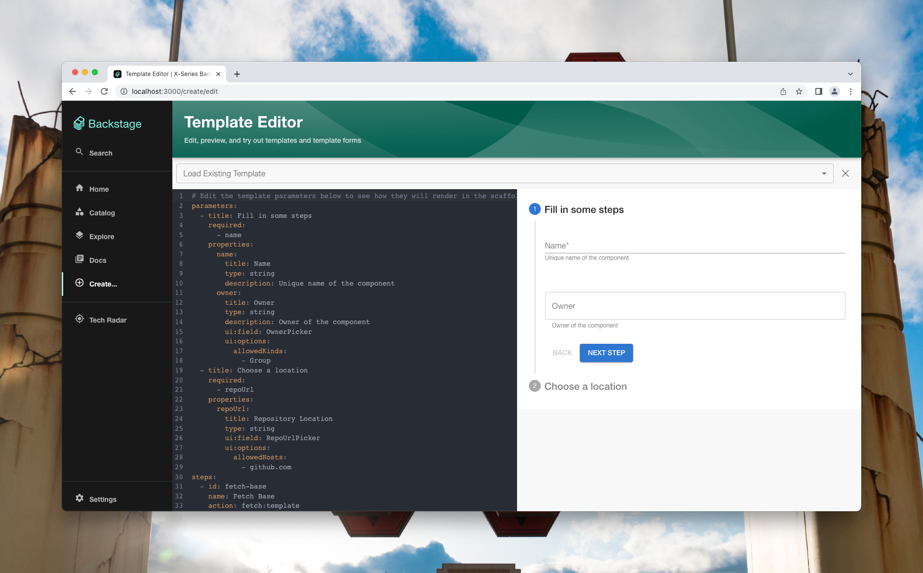 [Scaffolder] Cannot open file when using Template Editor · Issue #12075 · backstage/backstage ...