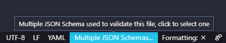 Multiple JSON Schema used to validate... · Issue #858 · redhat-developer/vscode-yaml · GitHub