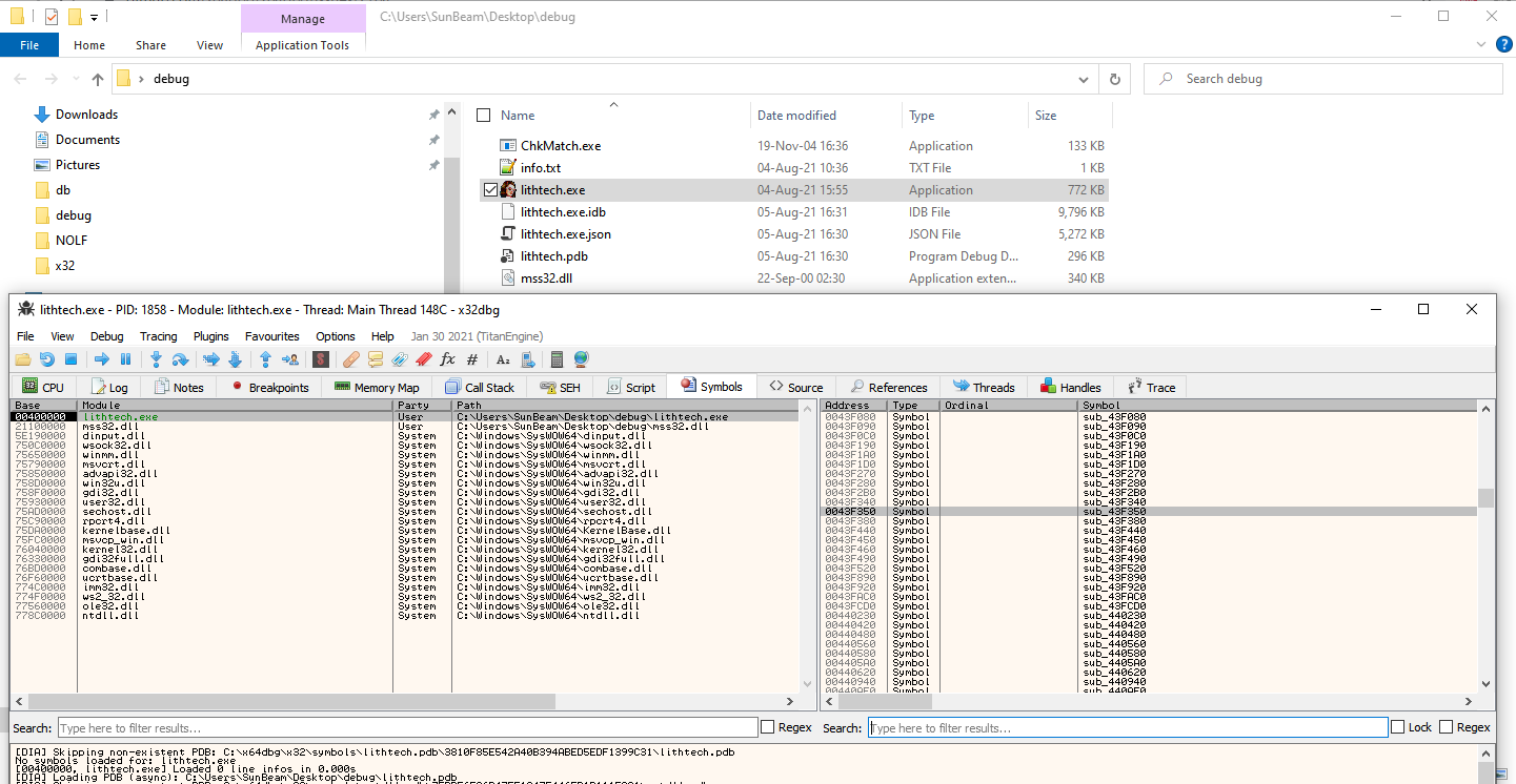 x32dbg not loading pdb file · Issue #2704 · x64dbg/x64dbg · GitHub