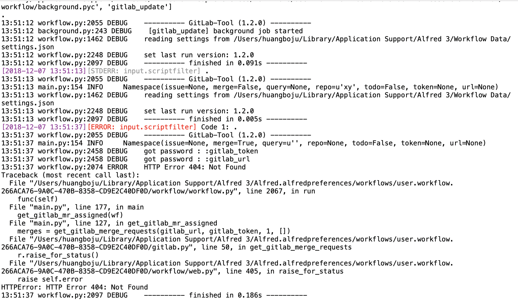 用不了 · Issue #5 · wangshub/Alfred-Gitlab-Tool · GitHub