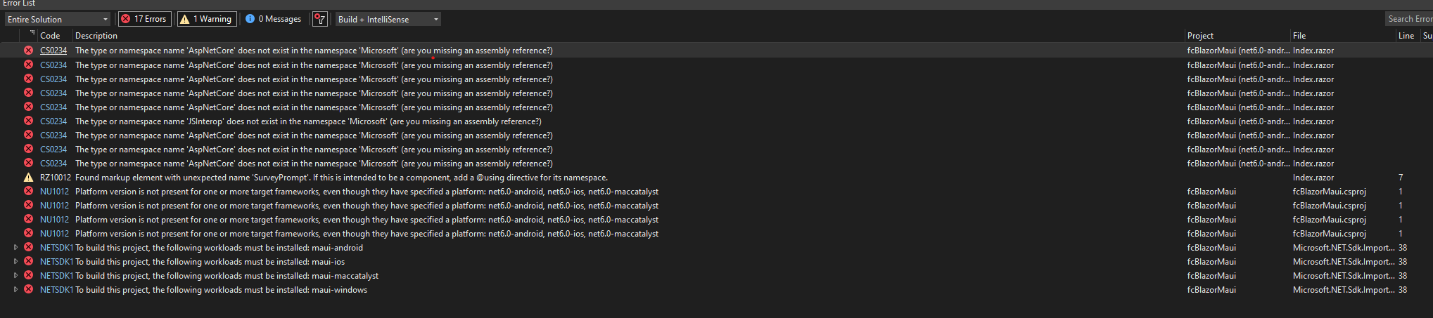 [Bug] VS2022 Preview 4 won't create working MAUI apps · Issue #2571 · dotnet/maui · GitHub