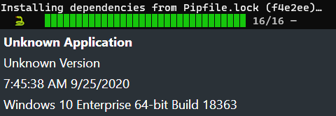 Garbled output from pipenv in a WSL window · Issue #366 · microsoft/terminal · GitHub