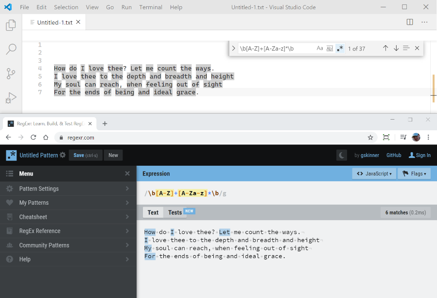 Regex Bug For Simple Text Search · Issue 98960 · Microsoftvscode · Github