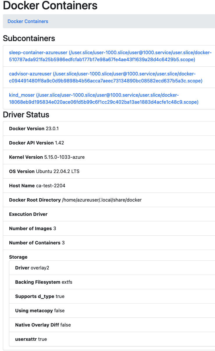 CAdvisor with rootless docker does not discover subcontainers · Issue #3245 · google/cadvisor ...