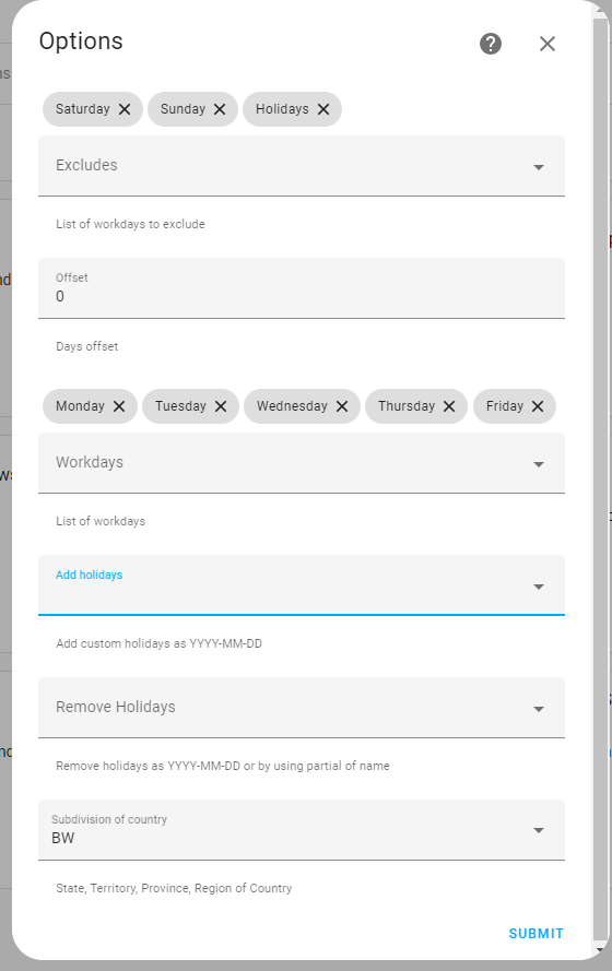 Workday country not configurable via UI · Issue #16550 · home-assistant/frontend · GitHub