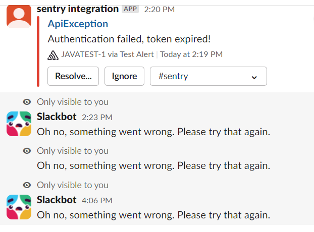 Sentry And Slack Integration Error · Issue 2570 · Getsentryself Hosted · Github 