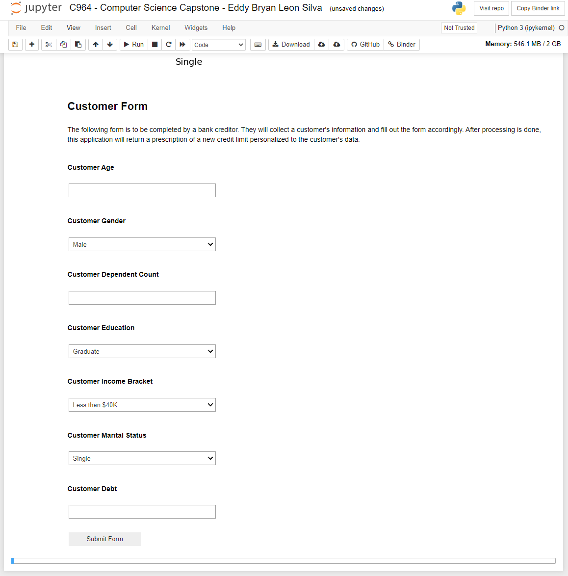 GitHub - xltunited/C964-Capstone: This repo contains all files related to the C964 - Task 2 ...