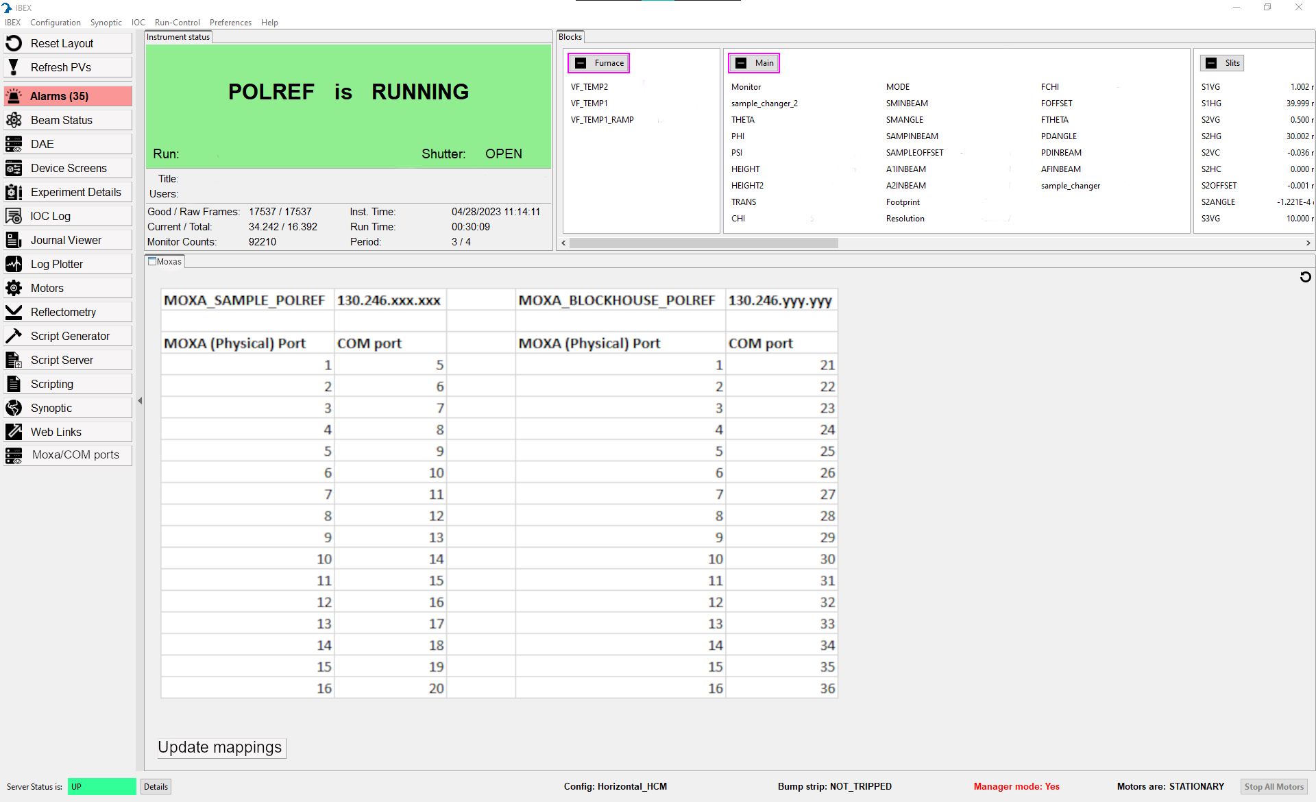 IBEX GUI: perspective and help page for showing Moxa port-COM mappings · Issue #7720 ...