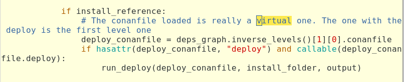 deploy() method not called on transitive dependencies · Issue #3360 · conan-io/conan · GitHub