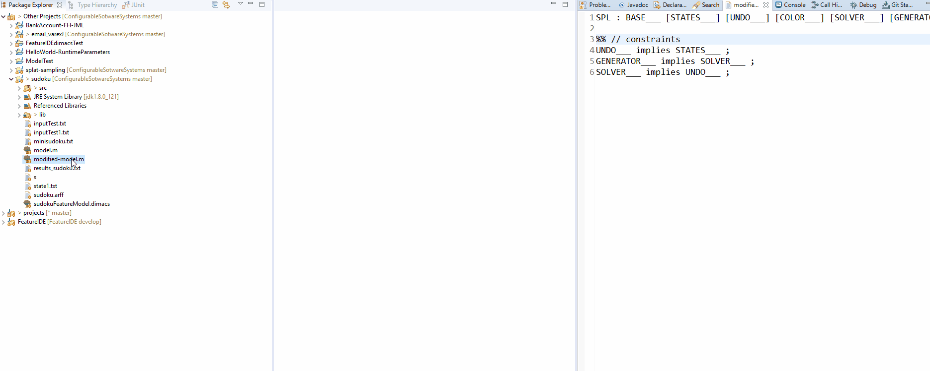 Issues with guidsl format in FeatureModelEditor · Issue #871 · FeatureIDE/FeatureIDE · GitHub