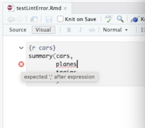 Linter error is not appearing in the gutter in visual mode · Issue ...