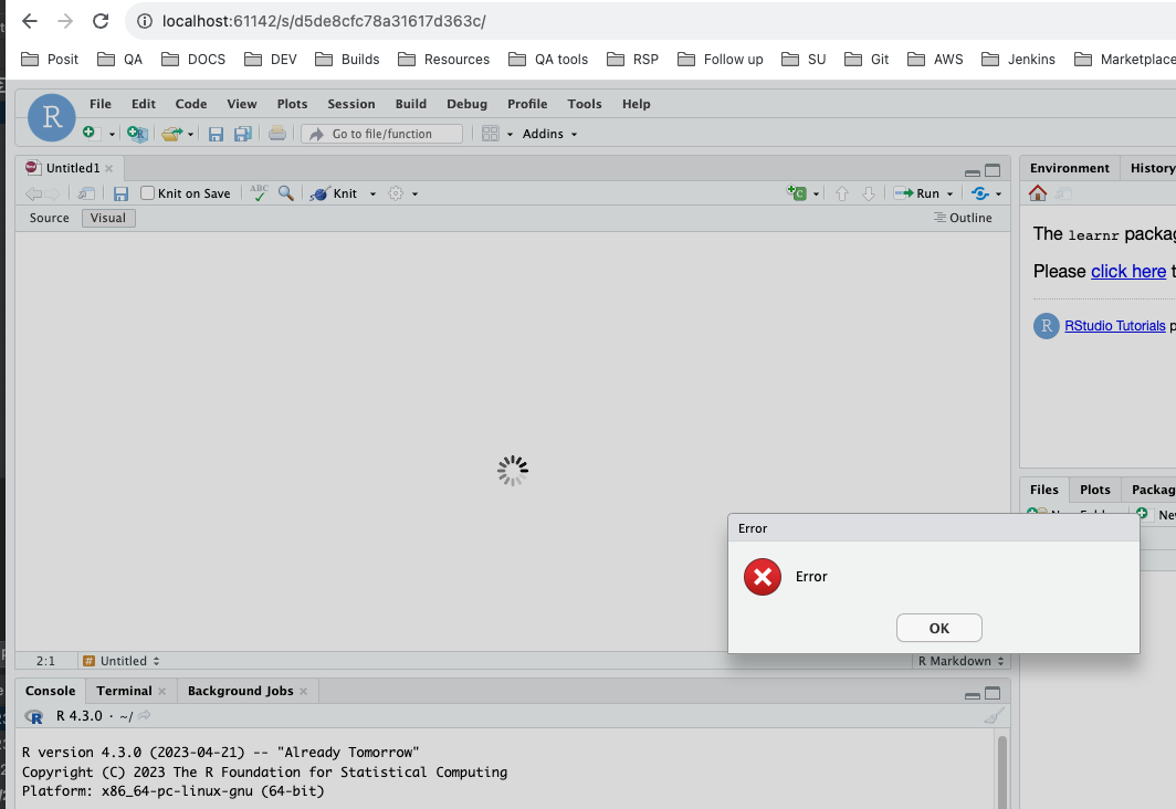 Visual editor fails to load and pandoc error with hello tutorial · Issue #13685 · rstudio ...