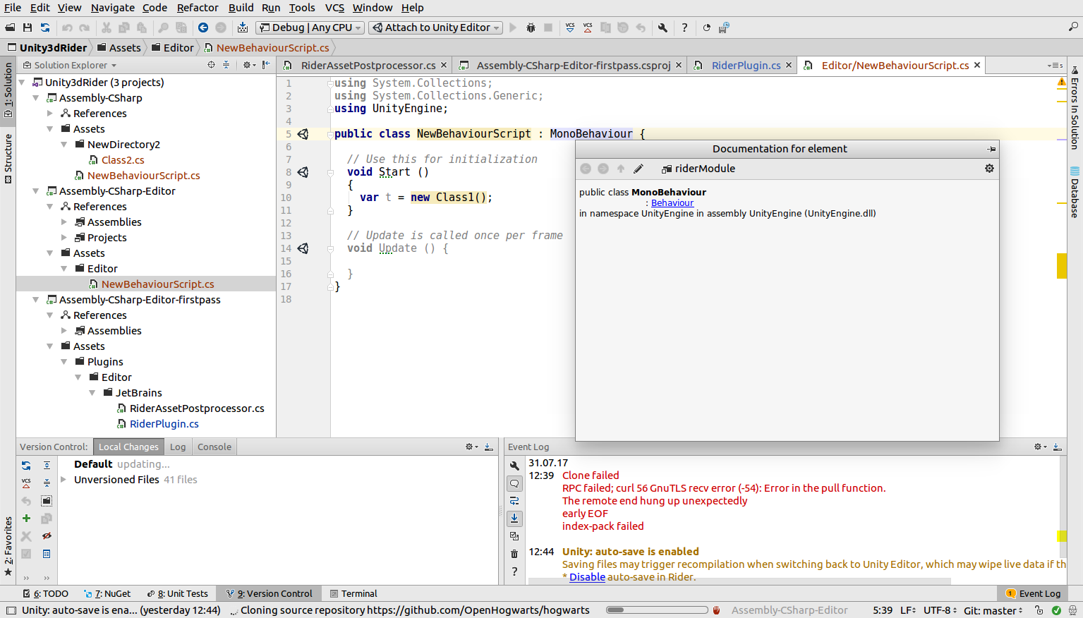 External Documentation Action Doesnt Work · Issue 190 · Jetbrainsresharper Unity · Github 4800