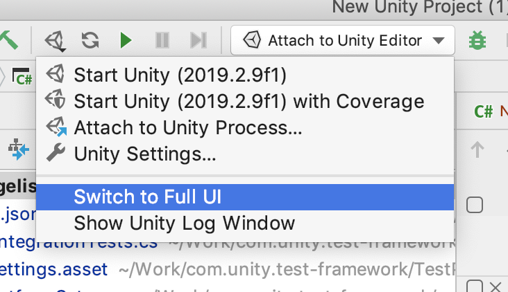 (Rider) Plugin hides configuration selector · Issue #554 · JetBrains/resharper-unity · GitHub