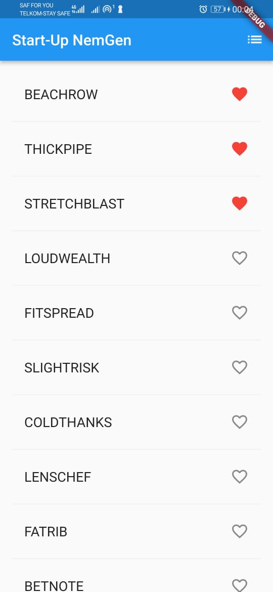 GitHub - onejohi/startup-name-generator: A flutter app that you can use ...