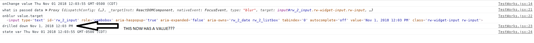 onBlur event gives inconsistent value when clicked very quickly · Issue #876 · jquense/react ...