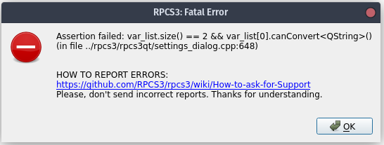 Emulator crashes when trying to view config · Issue #8971 · RPCS3/rpcs3 ...