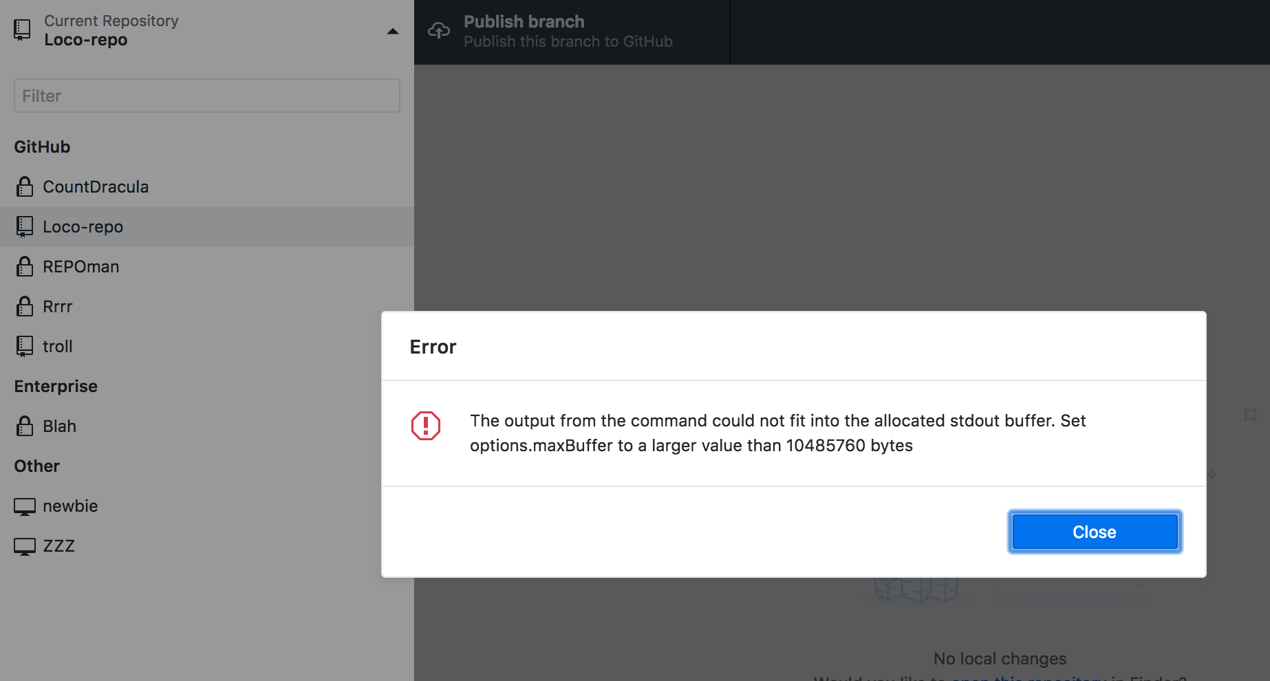 Warning Message In New Repo Modal Asks To Add An Existing Repo · Issue 2625 · Desktopdesktop
