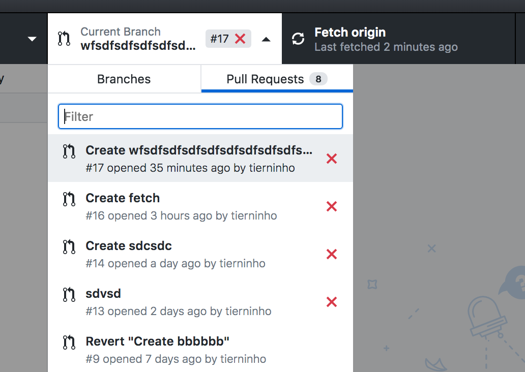 Keep active PR highlighted when fetching · Issue #3524 · desktop/desktop · GitHub