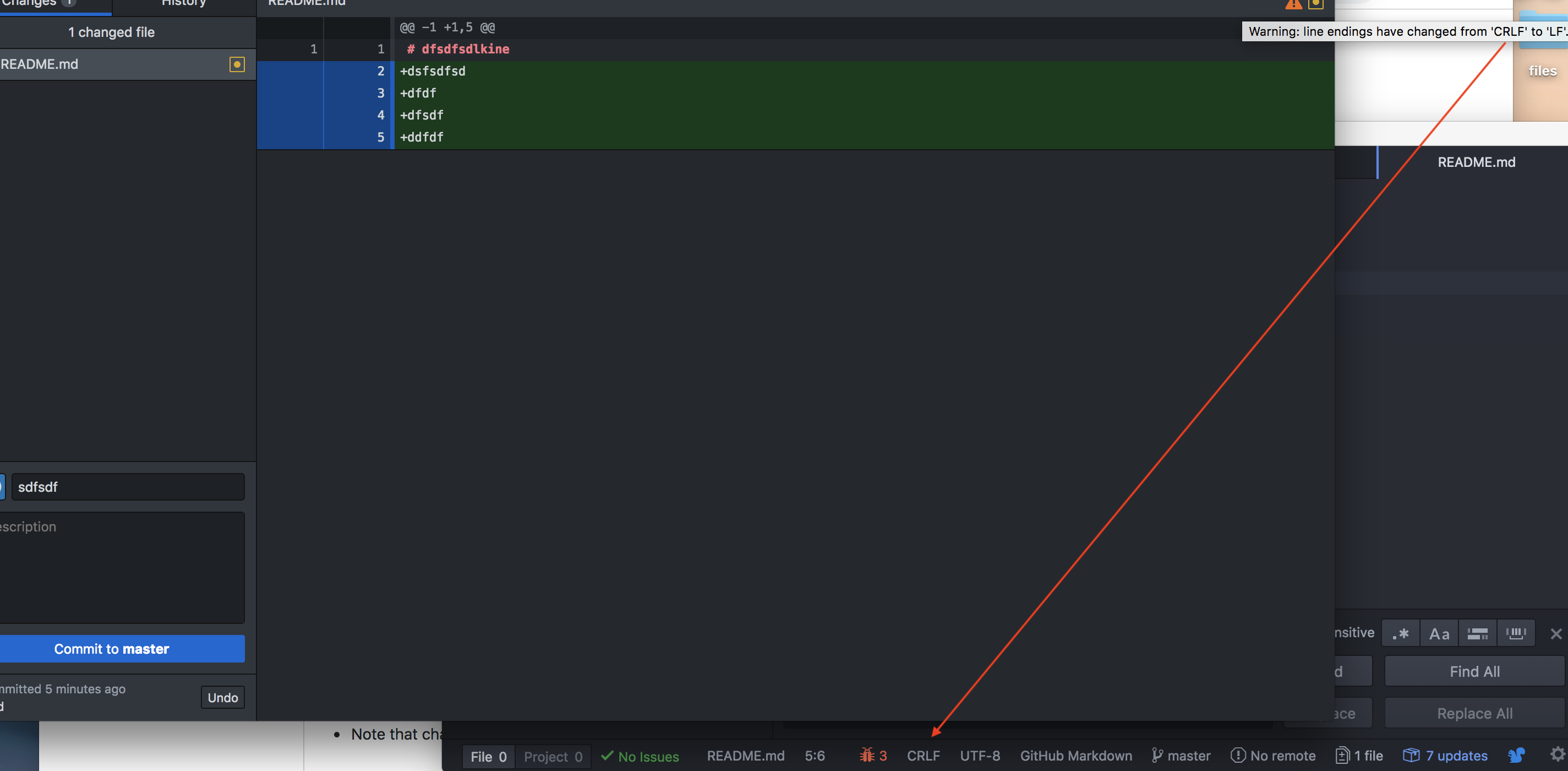 Line endings change warning phrasing is backwards · Issue #5741 ...