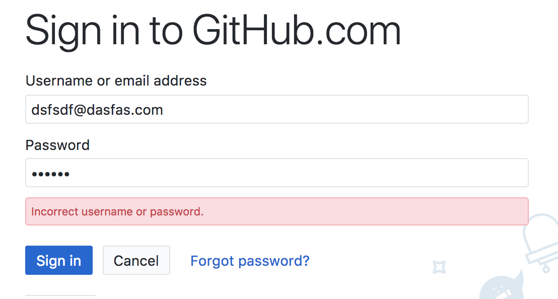 Update Login Error Message To Reflect Form Input Issue 5766