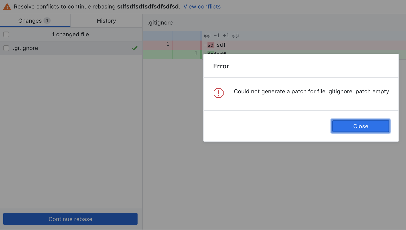 restrict checkbox state when dealing with rebase conflicts · Issue #7006 · desktop/desktop · GitHub
