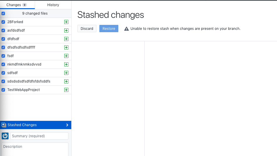 Stash is present but no files are visible · Issue #7730 · desktop/desktop · GitHub