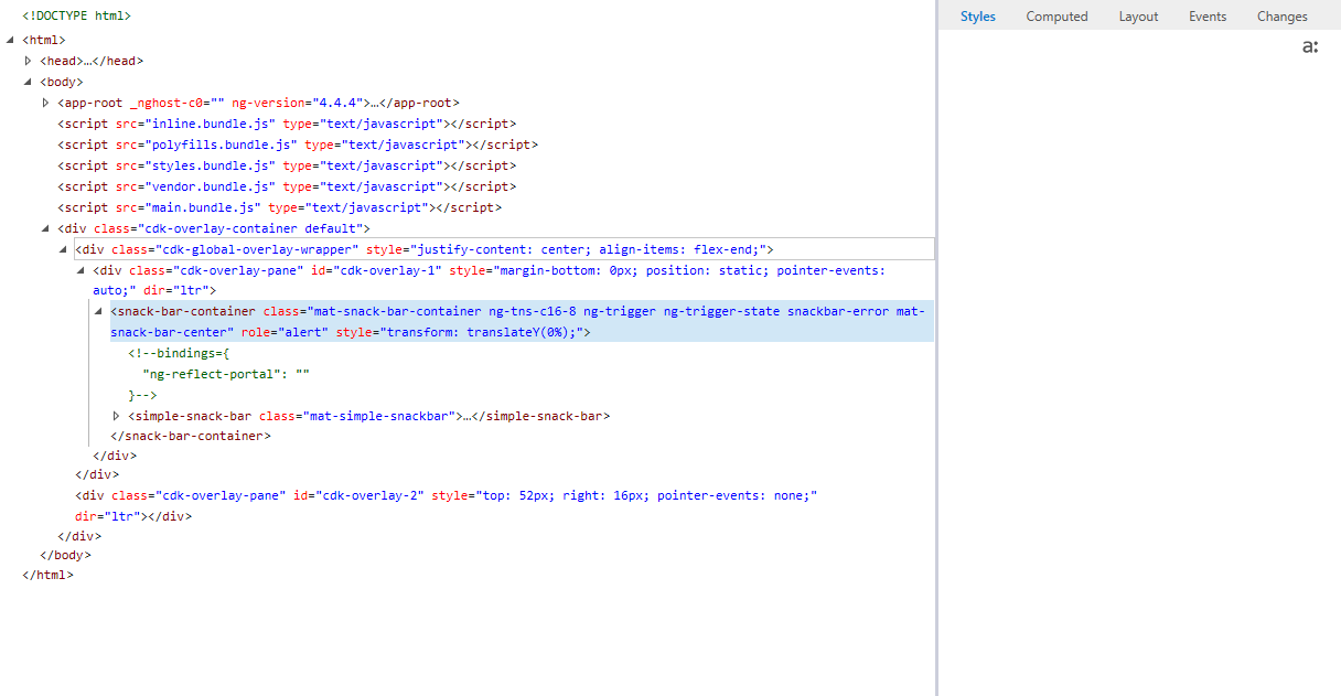 Snackbar is not using extraClasses in IE 11 · Issue #7493 · angular/components · GitHub