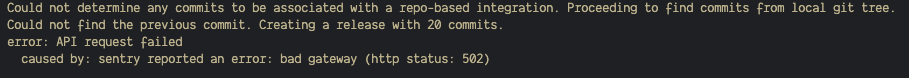 Huge commit info cause cli set-commit 502 · Issue #1131 · getsentry/sentry-cli · GitHub