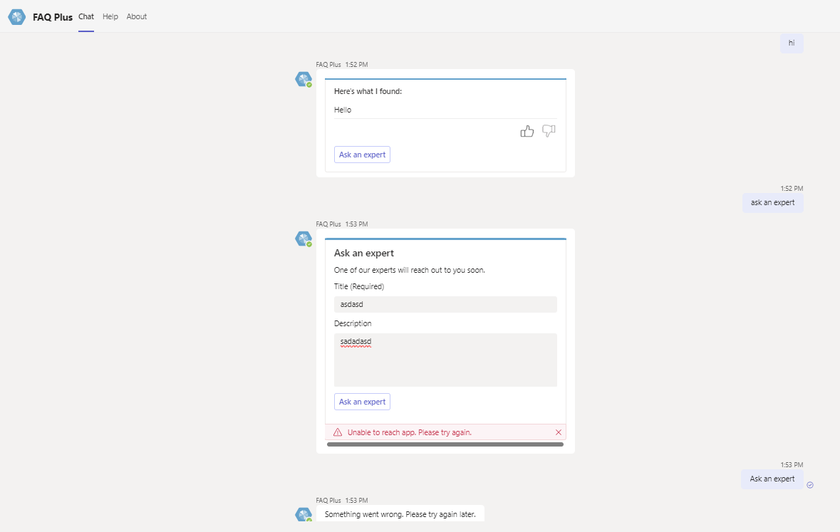 Ask An Expert And Submit Feedback Not Working · Issue 218 · Officedev 