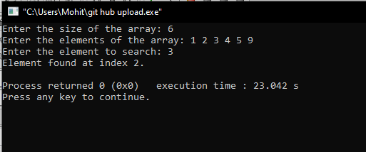 GitHub - DikshaMeena03/expt-6-linear-search-using-switch-case
