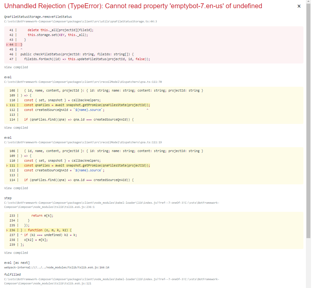Remove Dialog Is Broken · Issue 4511 · Microsoft Botframework Composer · Github