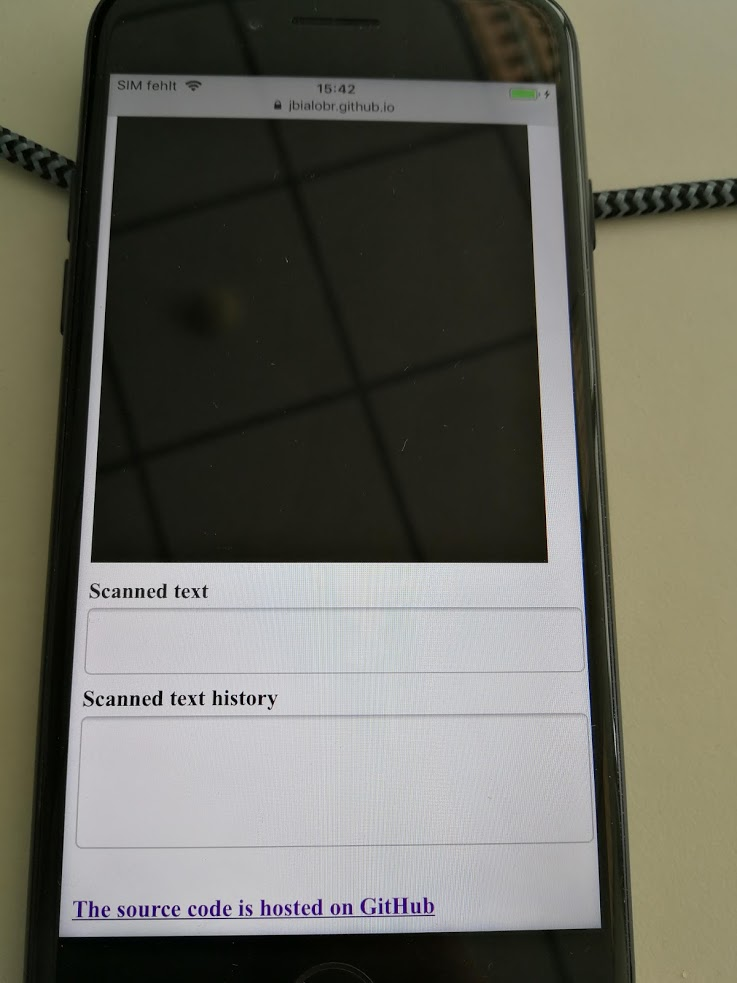 Not working on IOS · Issue #3 · jbialobr/JsQRScanner · GitHub