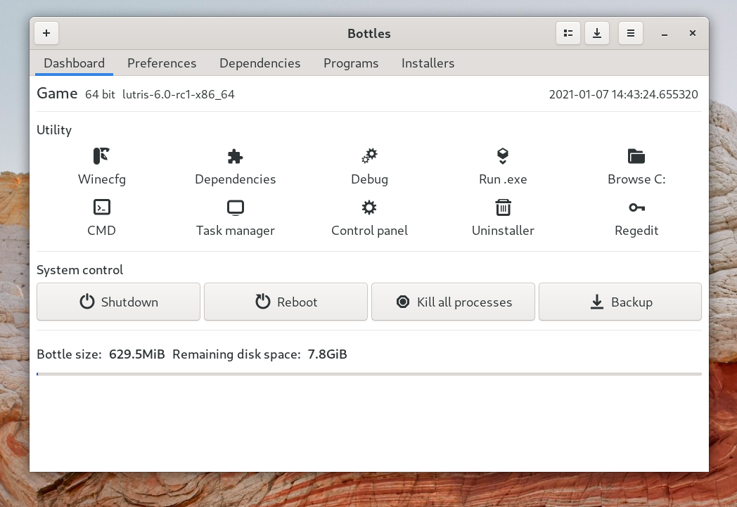 [Request] Back button form config page · Issue #80 · bottlesdevs/Bottles · GitHub