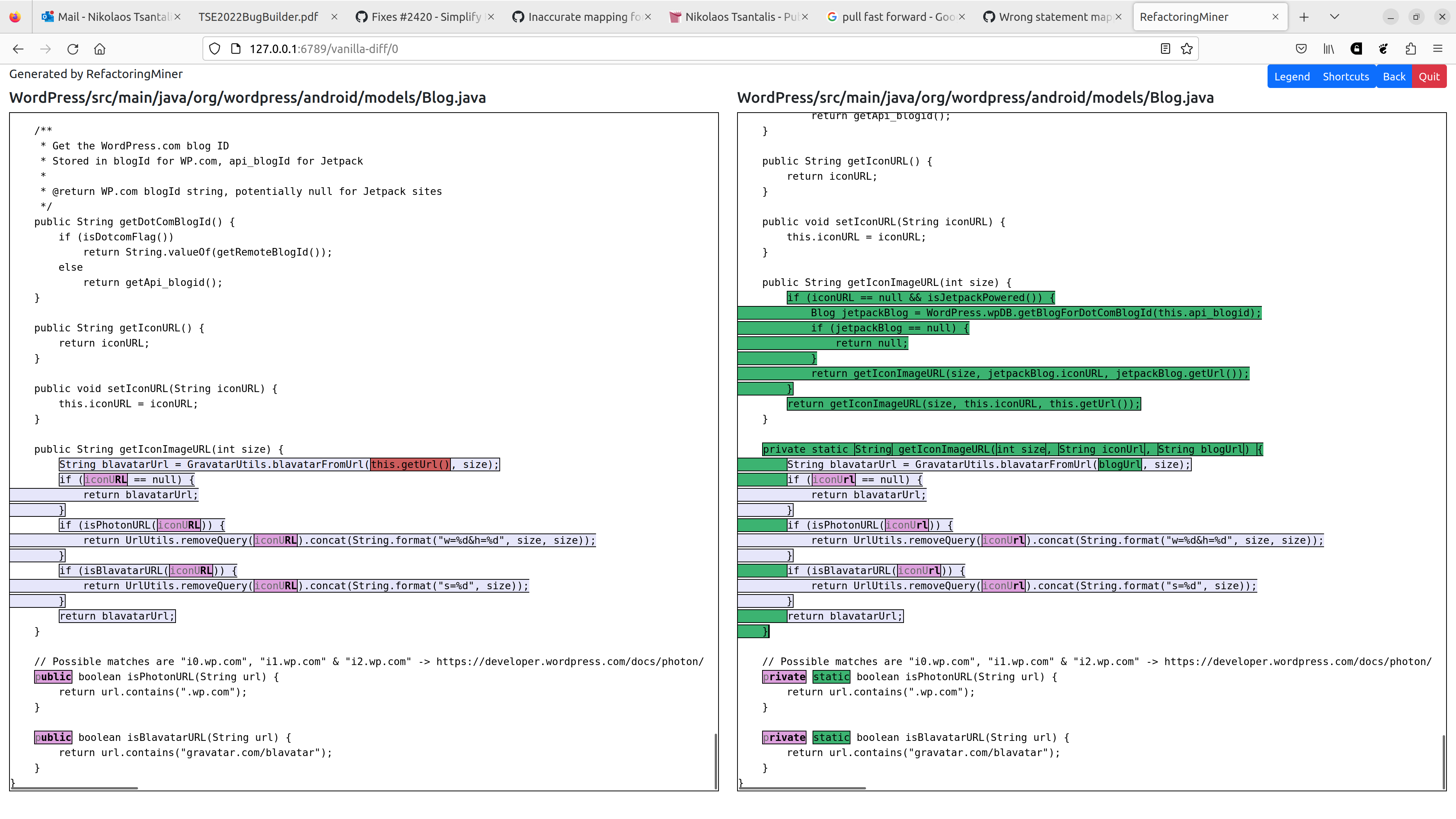 Wrong Statement Mapping · Issue 350 · Tsantalis Refactoringminer · Github