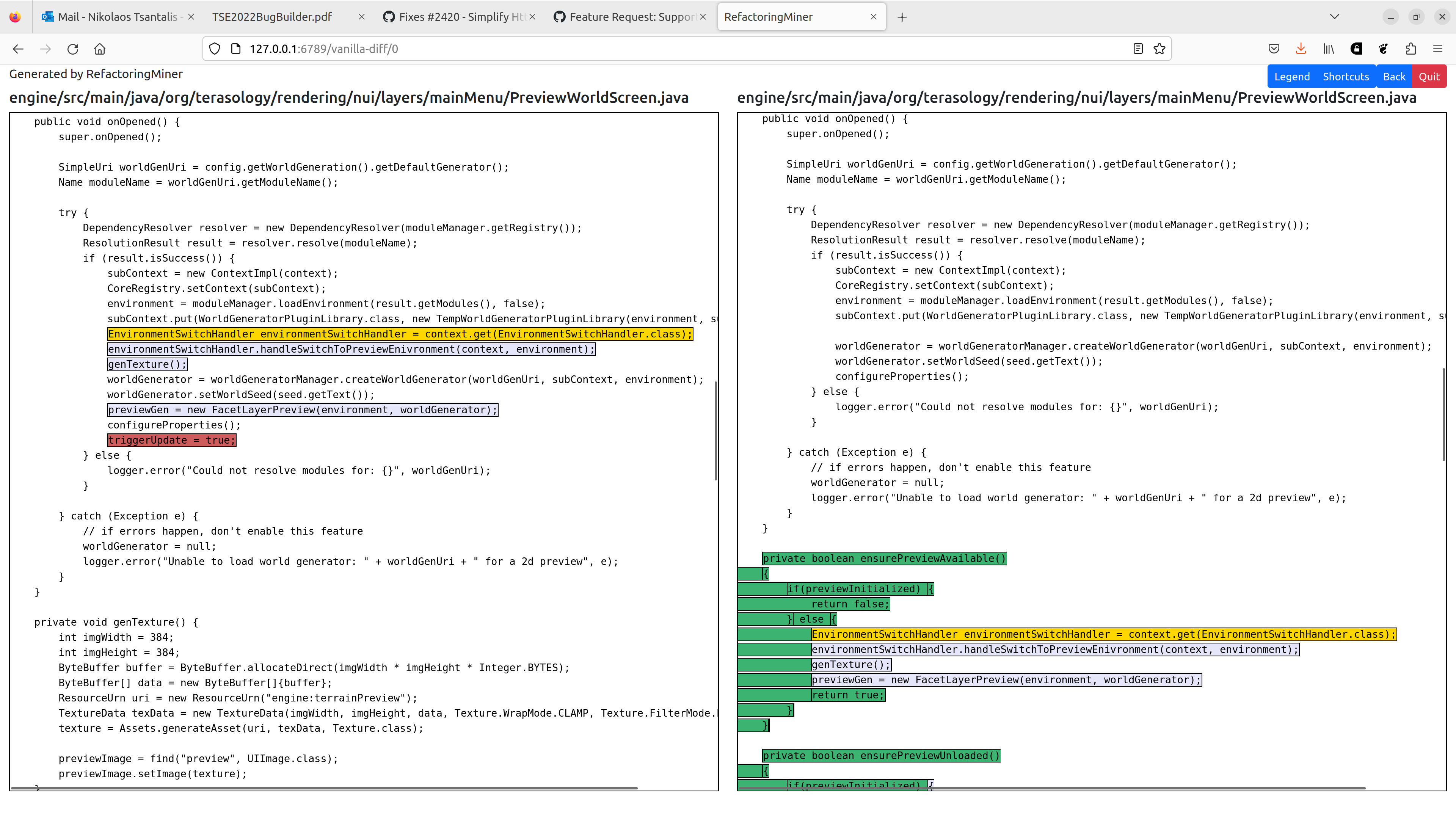 Feature Request: Support for moved statements between functions that ...