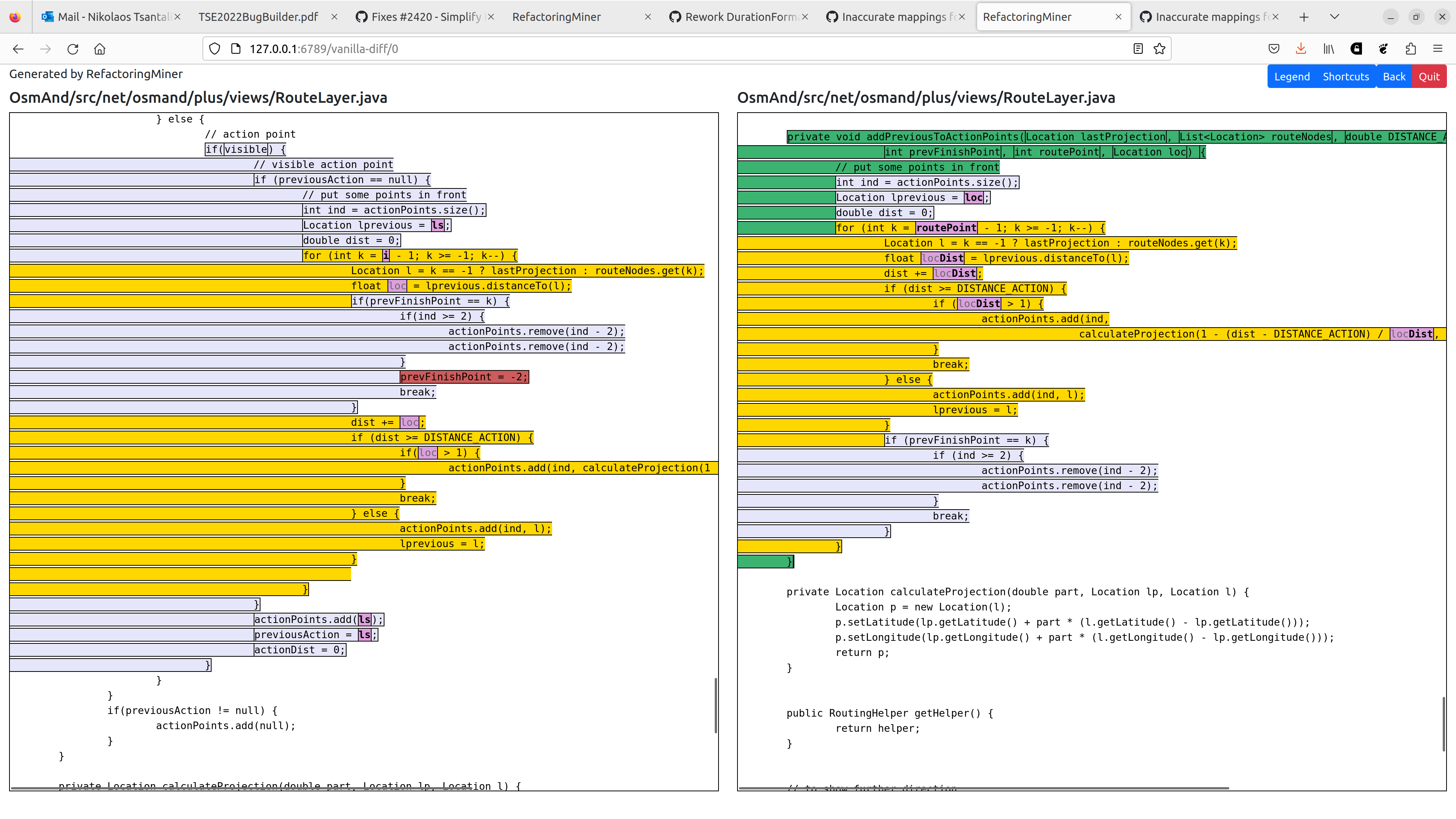 Inaccurate Mappings For Break Statements · Issue 377 · Tsantalis Refactoringminer · Github