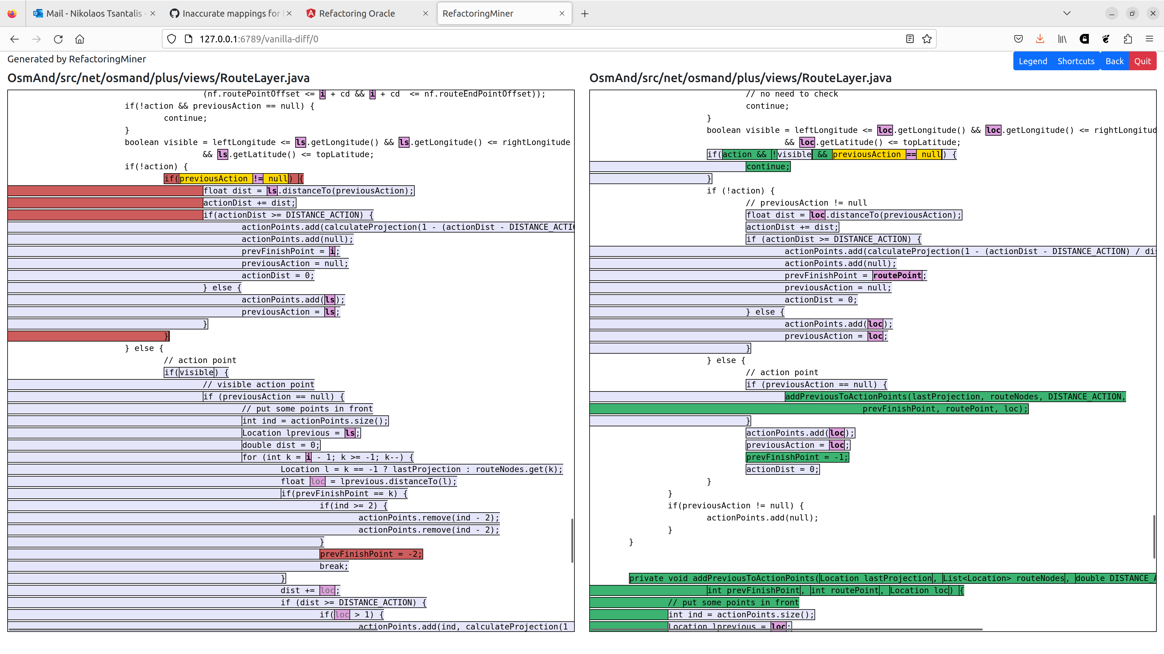 Inaccurate Mappings For Break Statements · Issue 377 · Tsantalis Refactoringminer · Github