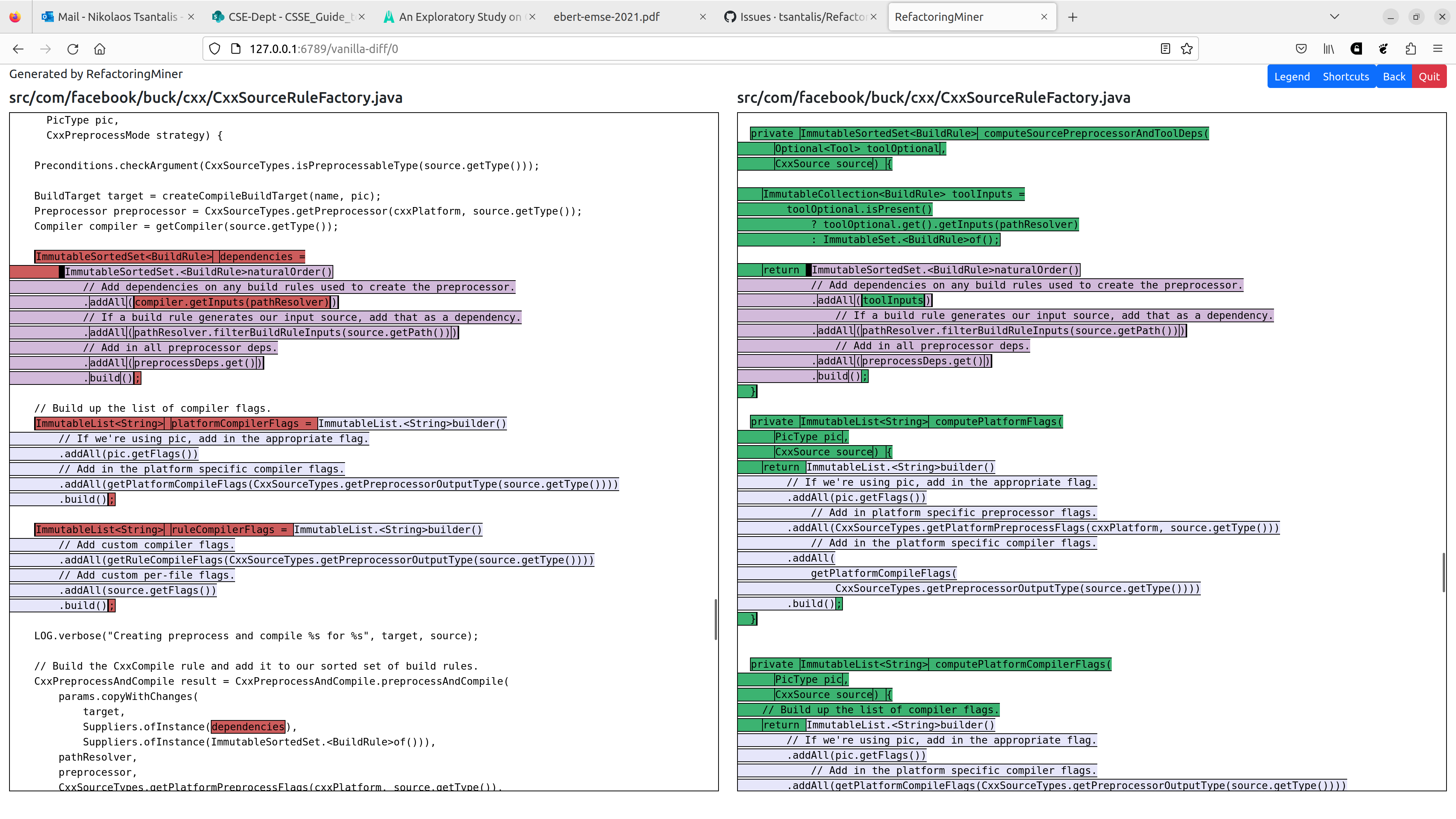 Missing statement mapping for Variable Declaration while the assignment extracted into a new ...