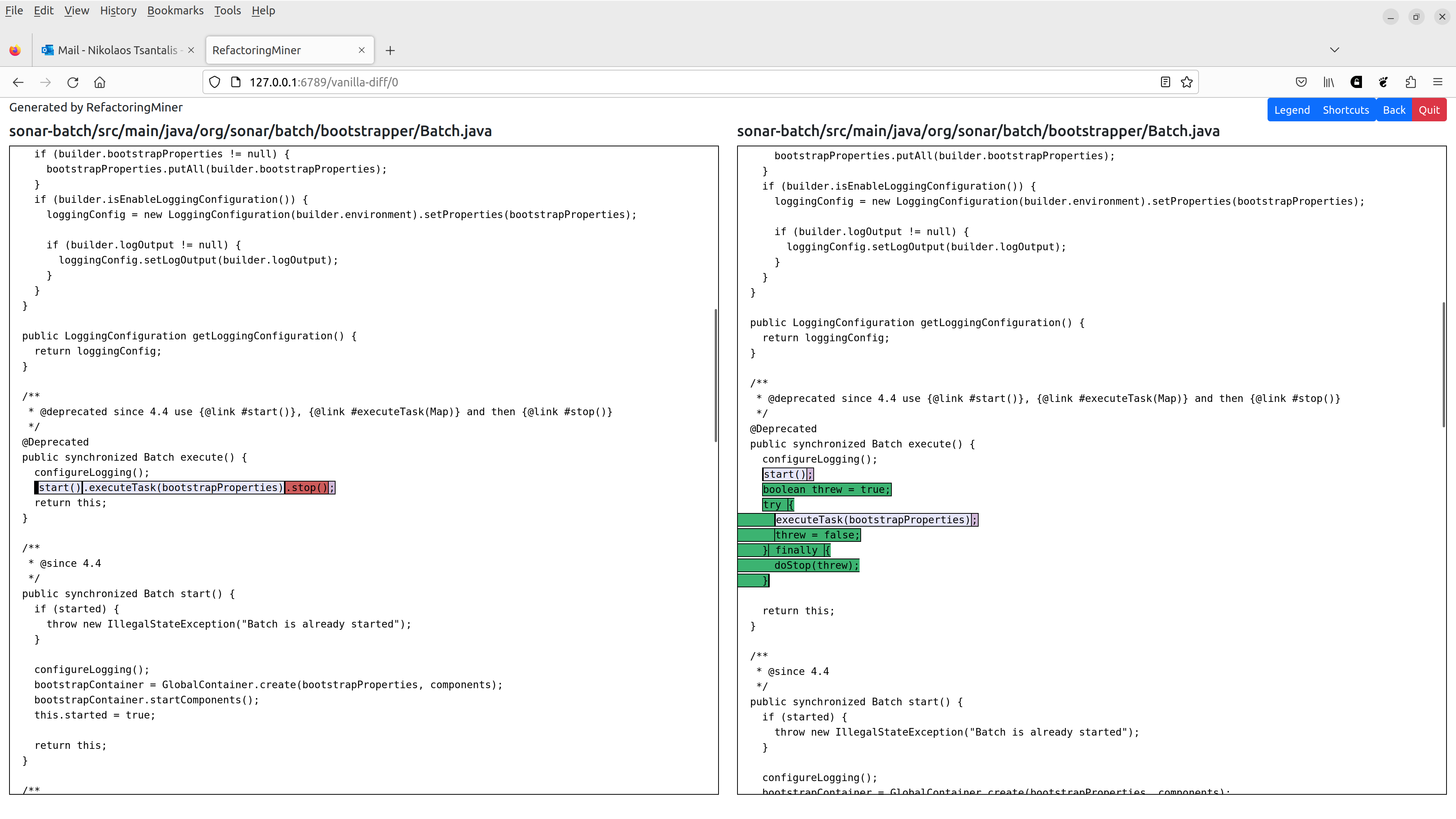 Missing statement mappings (Statement using builder pattern separated ...