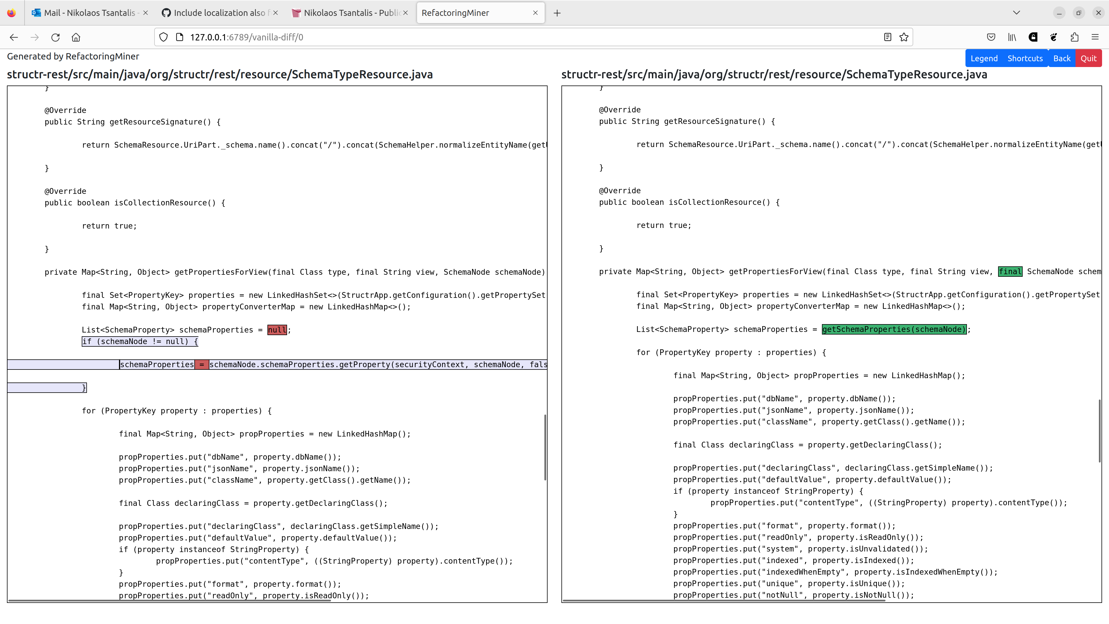 Missing Statement mappings within extract method · Issue #405 · tsantalis/RefactoringMiner · GitHub