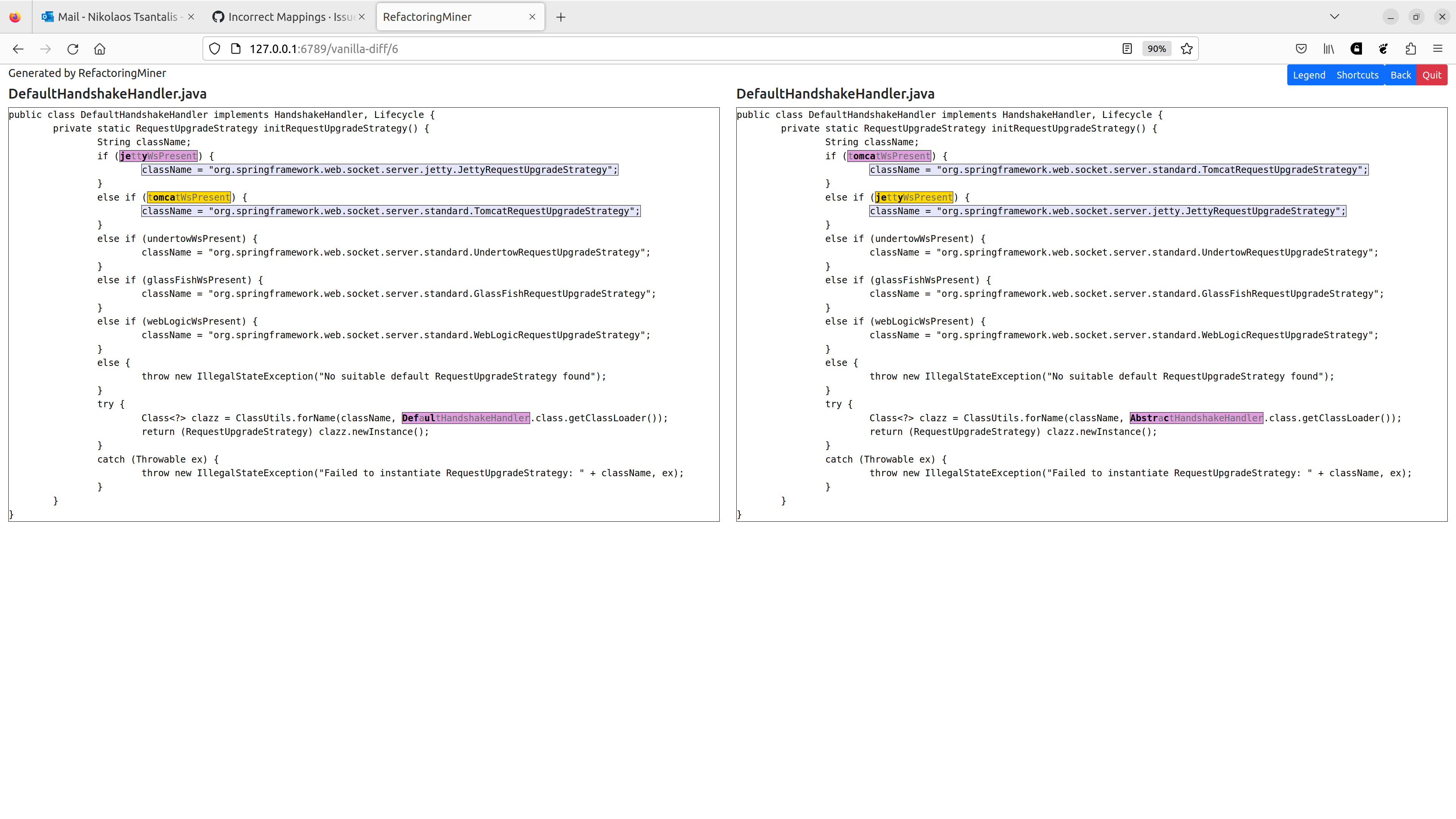 Incorrect Mappings · Issue 407 · Tsantalis Refactoringminer · Github
