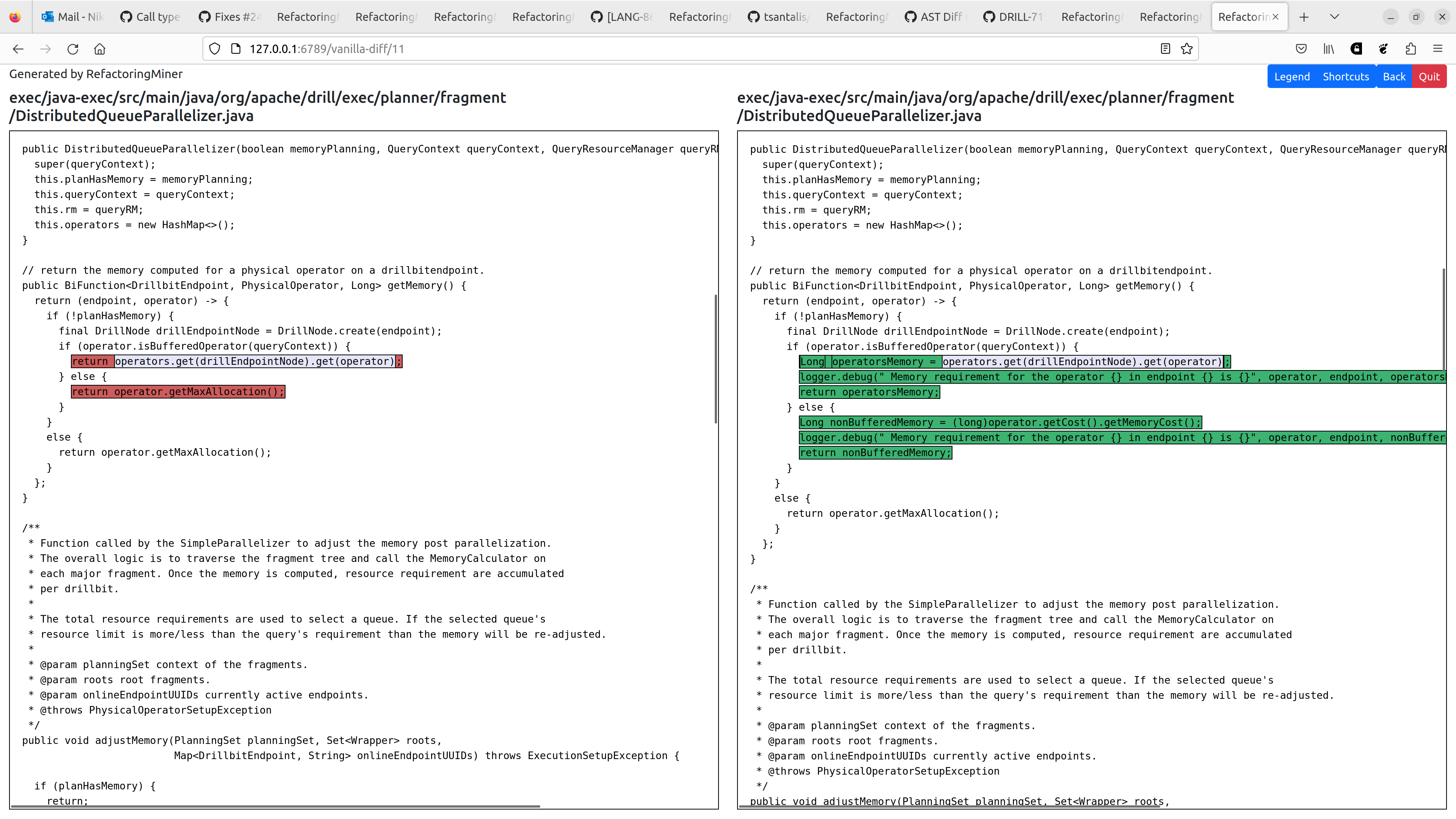 Statement with lambda expression body is not matched · Issue #452 · tsantalis/RefactoringMiner ...