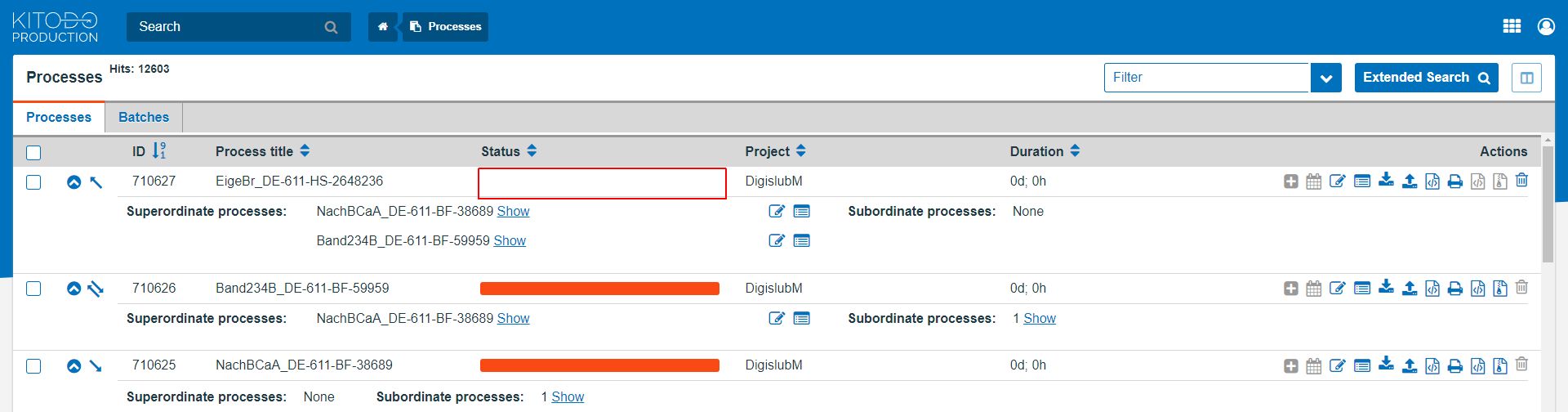 Missing tasks for processes during import from Kalliope catalogue ...