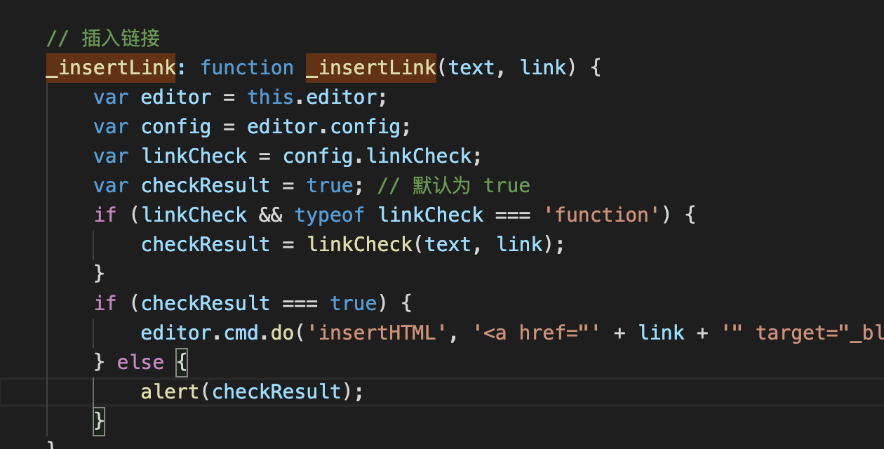 自定义设置的customAlert， 在插入链接校验失败后，并未生效 · Issue #2192 · wangeditor-team/wangEditor · GitHub